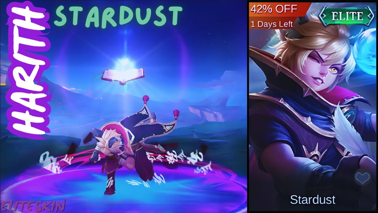 Harith Stardust - Unpainted (Elite Skin) [MLBB Skin Effects 4K UHD] | Slow Motion Showcase - YouTube