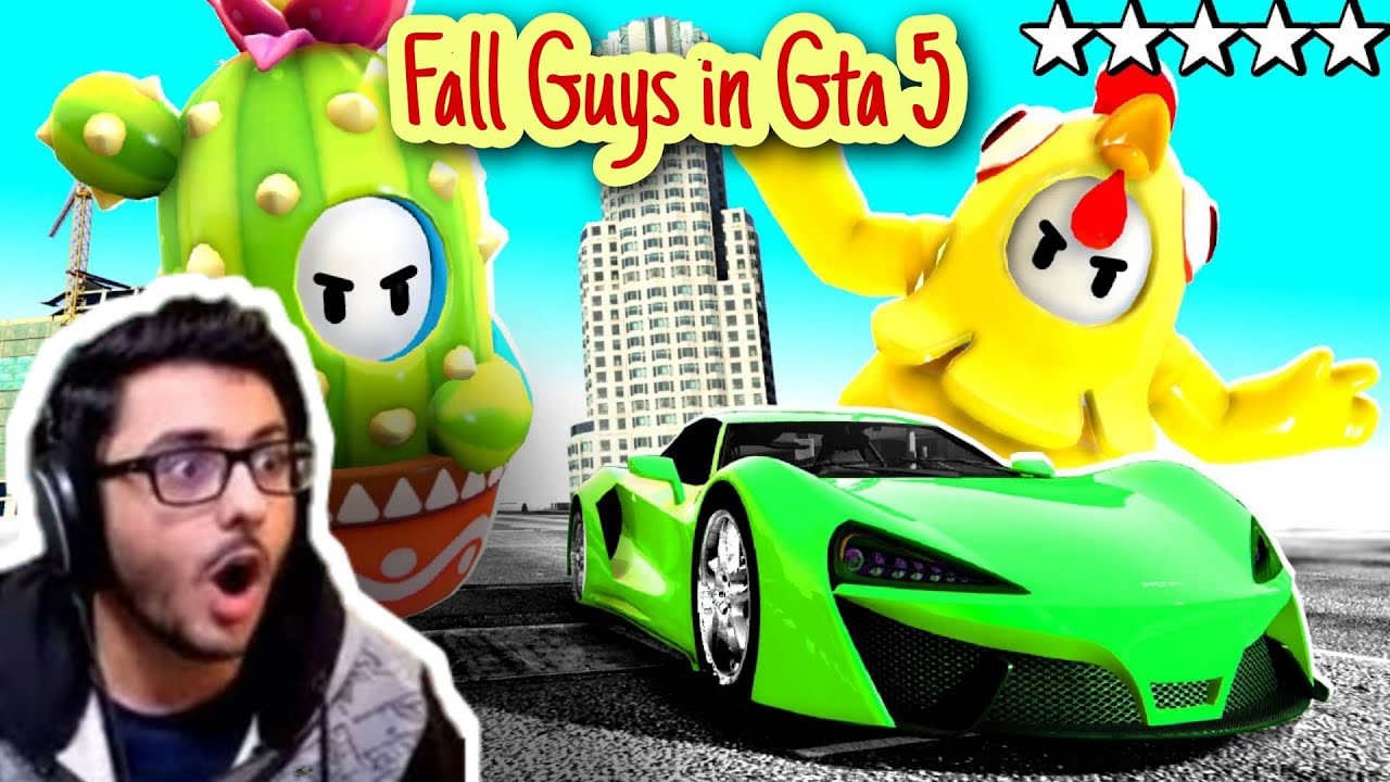 Fall guys in Gta 5 - New Fall Guys Motorbike Race - carryminati gta ...