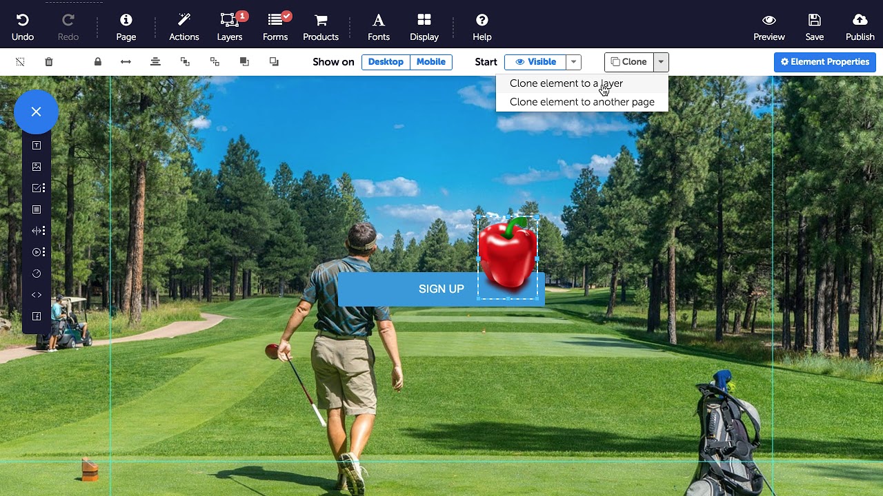Convertri Help - How to Clone an Element to a Layer - YouTube