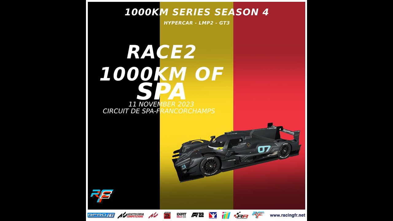 RFRO | 1000Km Series Season 4 | R2 | Spa-Francorchamps - YouTube