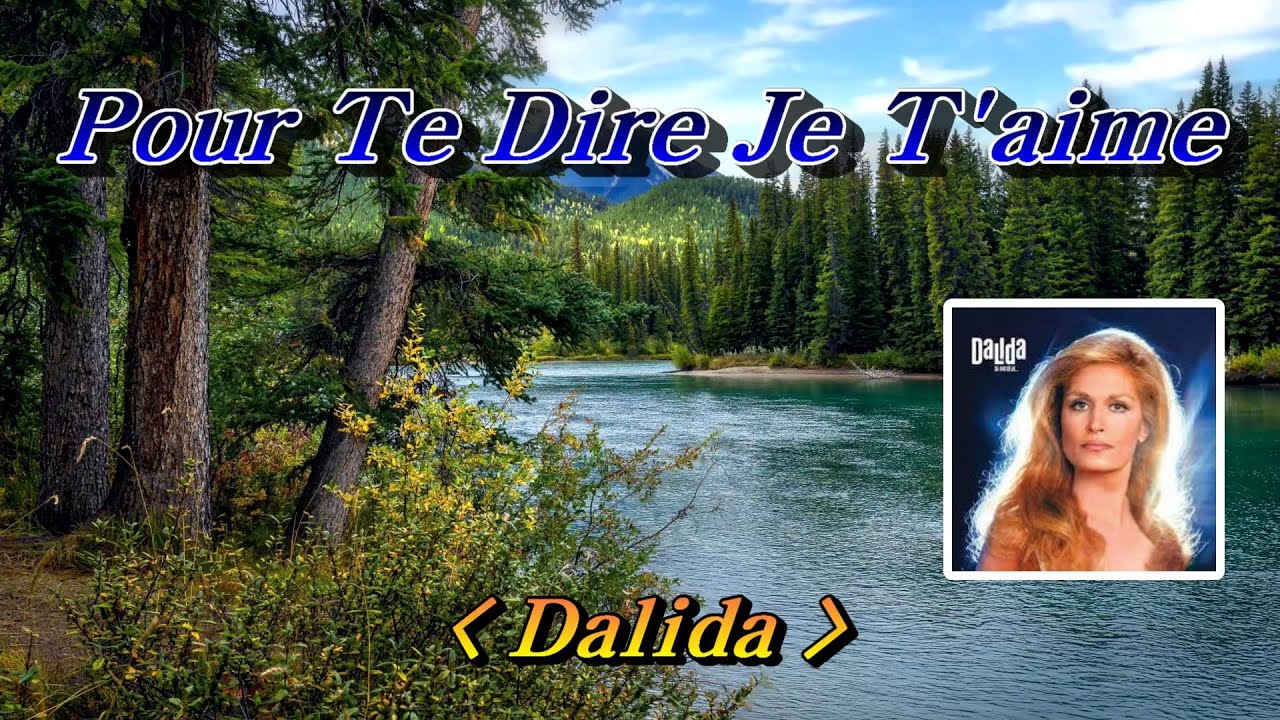 Pour Te Dire Je T'aime(원곡 I Just Called To Say I Love You)💜Dalida(달리다), 자막수록(HD With Lyrics)🌴🌿🍒🌻 ...