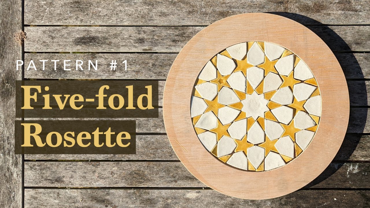 Assembling an Islamic Geometric Pattern #1 | Fivefold Rosette - YouTube