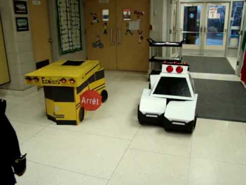 Transformers Costume Police and Bus - YouTube