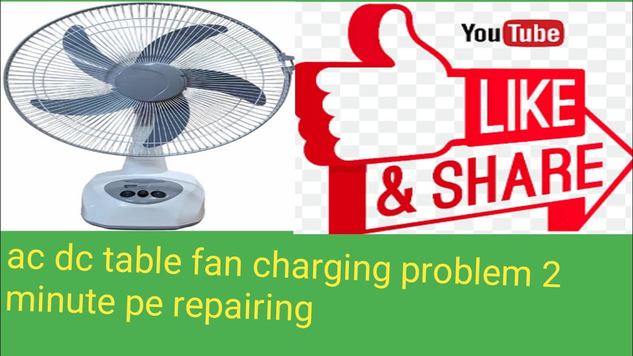 how to repair AC DC fan charging problem 2 minut per repairing - YouTube
