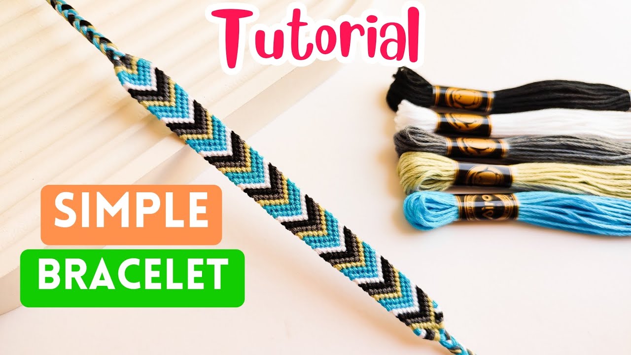 EASY CHEVRON TUTORIAL FRIENDSHIP BRACELETS FOR BEGINNER - YouTube