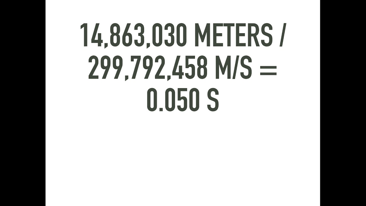 299 792 458 Meters Per Second By Anthony Eden YouTube 299 792 458 Meters Per Second By Anthony Eden YouTube