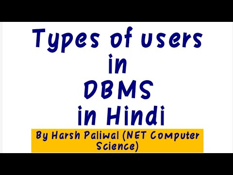 Different types of Users in DBMS 2 - YouTube