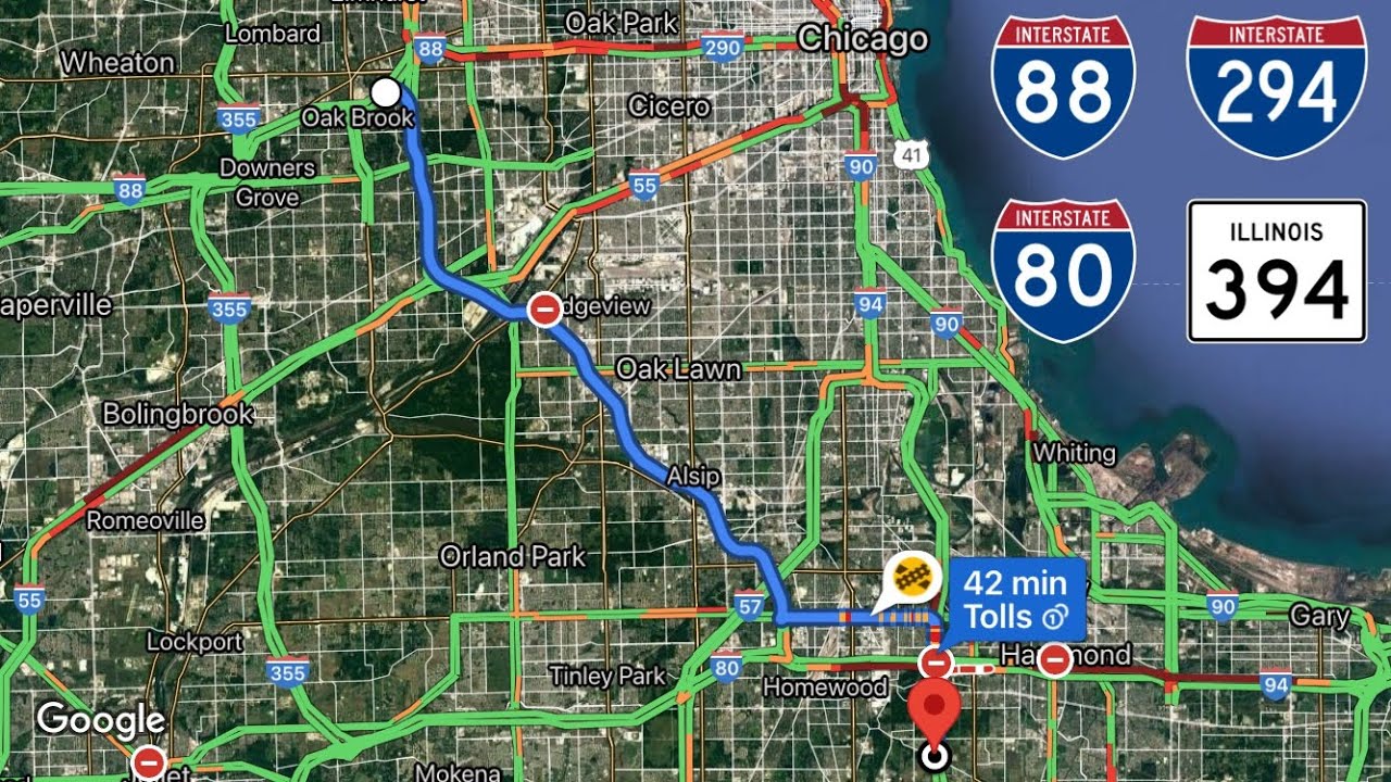 Road Trip - I-294 South to IL-394 South - YouTube