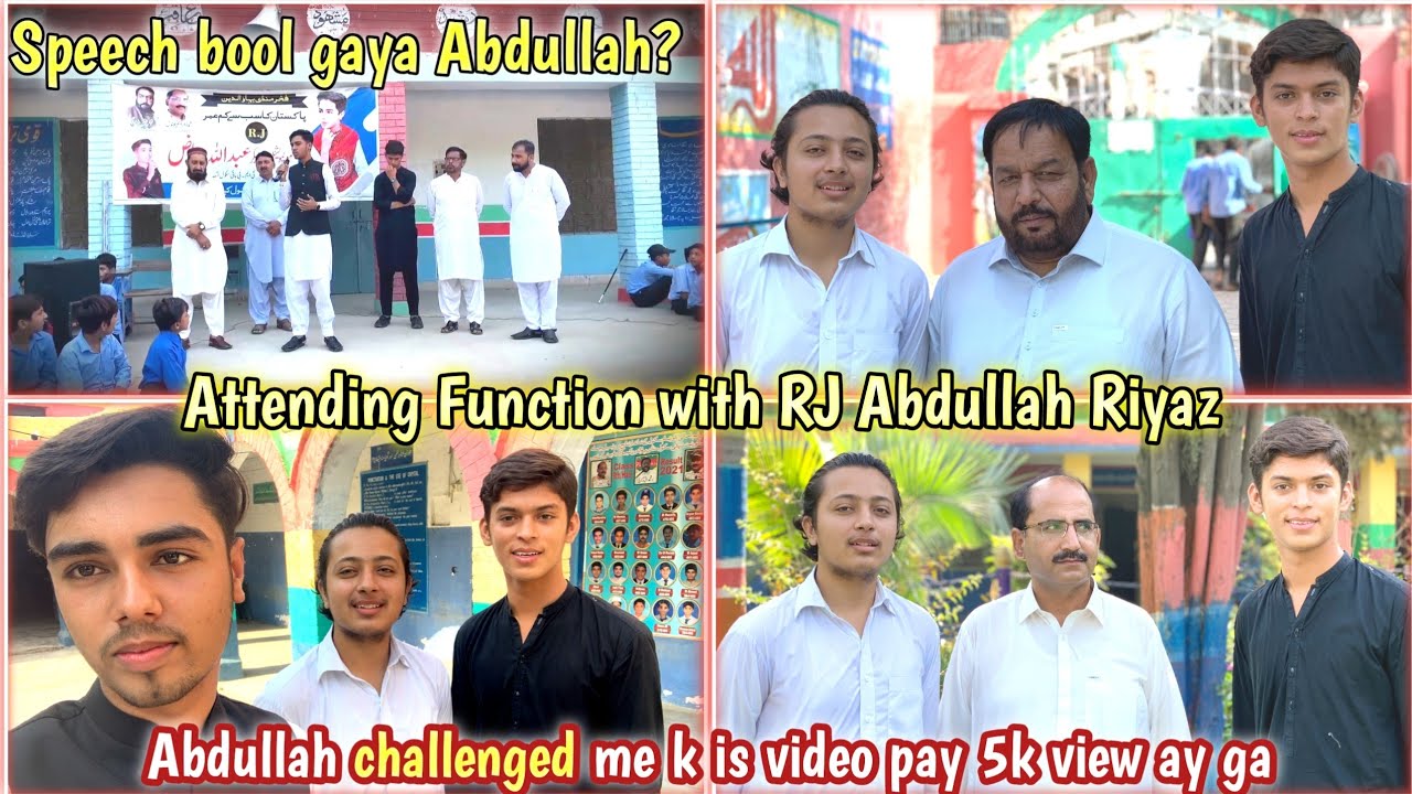 Attending Function with @rjabdullahriaz9391 | Abdullah Riaz Viral Video ...