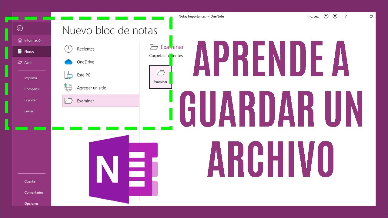 Como Guardar Notas usando OneNote - YouTube