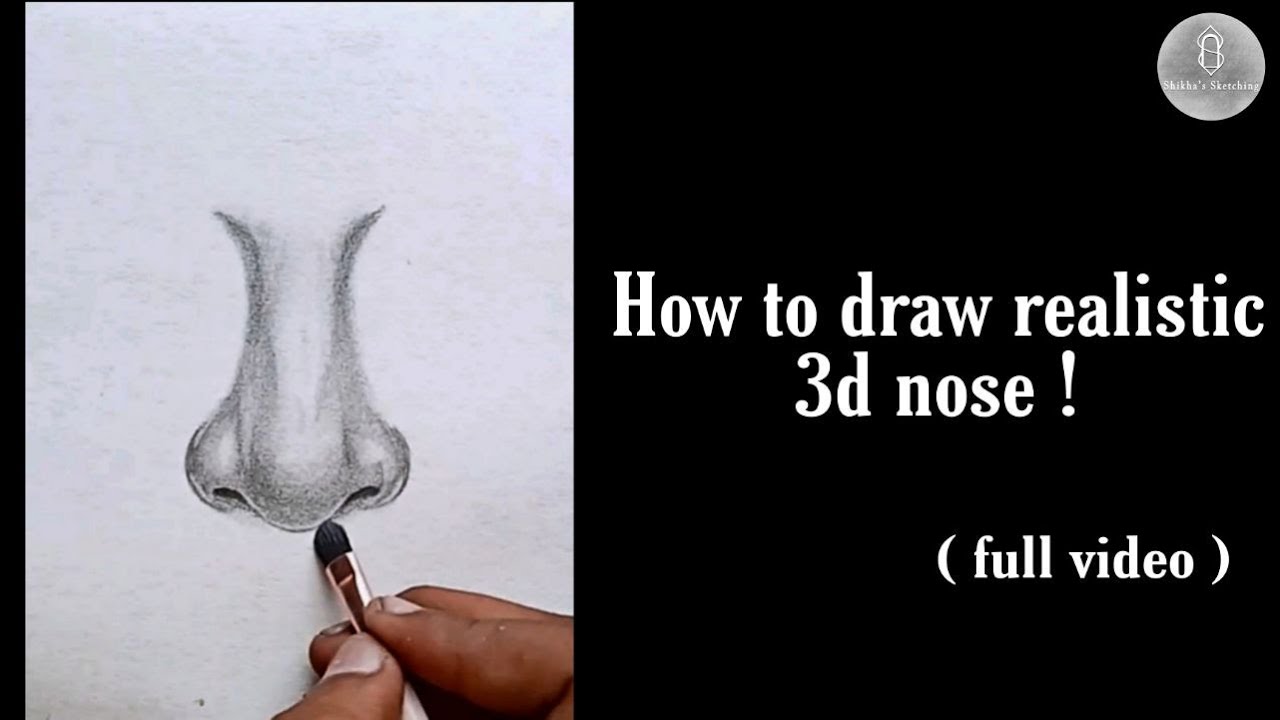 HOW TO DRAW A NOSE FOR Beginner | - YouTube