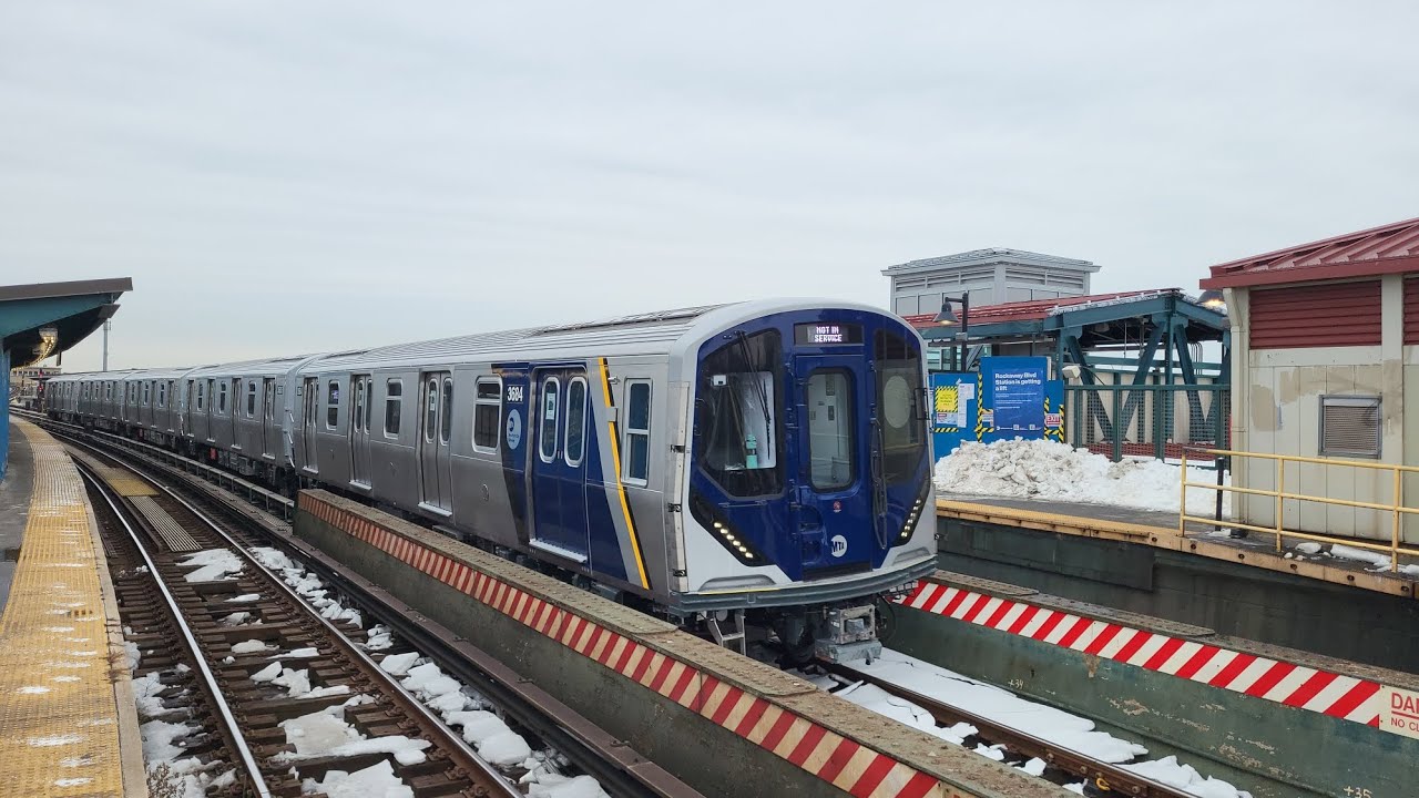 MTA New York City Subway: Pitkin Yard Bound R211A Test Train 3680-3684 ...
