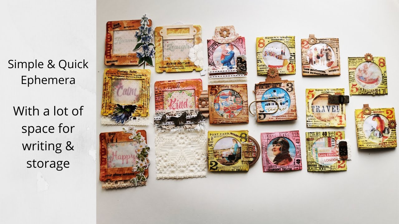 Simple & Quick Ephemera with only 5 items - YouTube