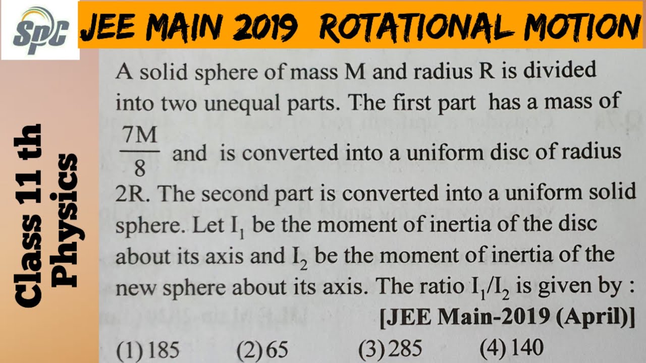 A solid sphere of mass M and radius R is divided into two unequal parts ...