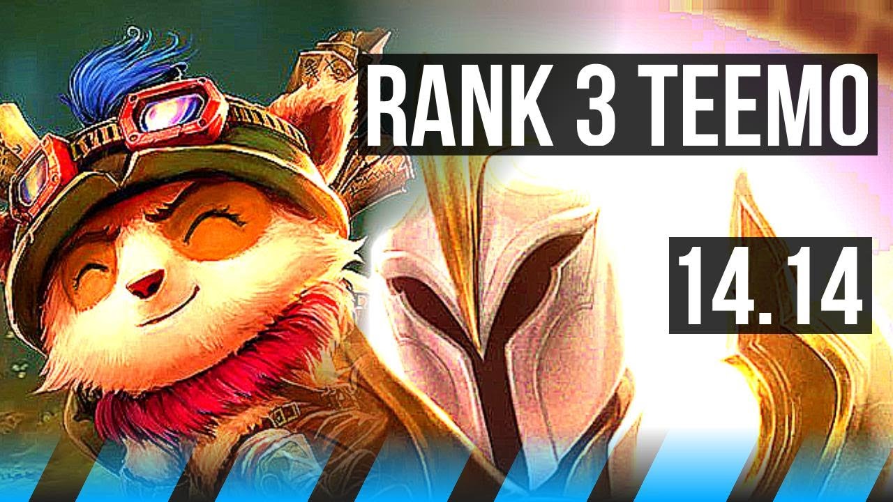 TEEMO vs KAYLE (MID) | Rank 3 Teemo, 6 solo kills, 12/2/5, Legendary | EUNE Challenger | 14.14 ...