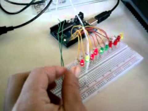 Ligar 10 leds em sequência - YouTube