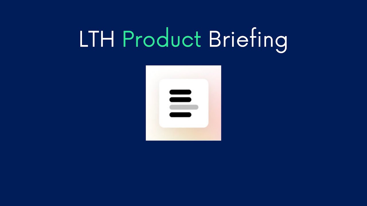 LTH Product Briefing - Midpage - YouTube