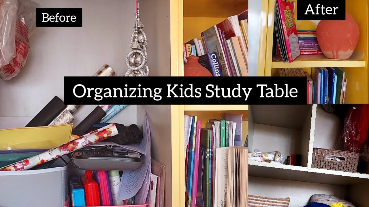 Organizing Study Table With New Grade Books | Spending Quality Time ...