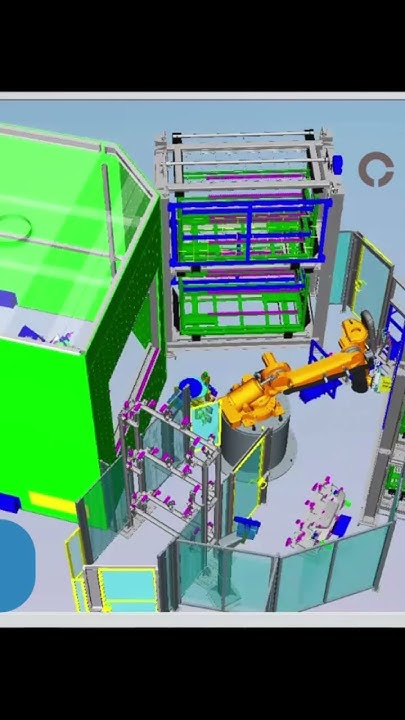 Process Simulate virtual commissioning with PLC #siemensplm #robot # ...