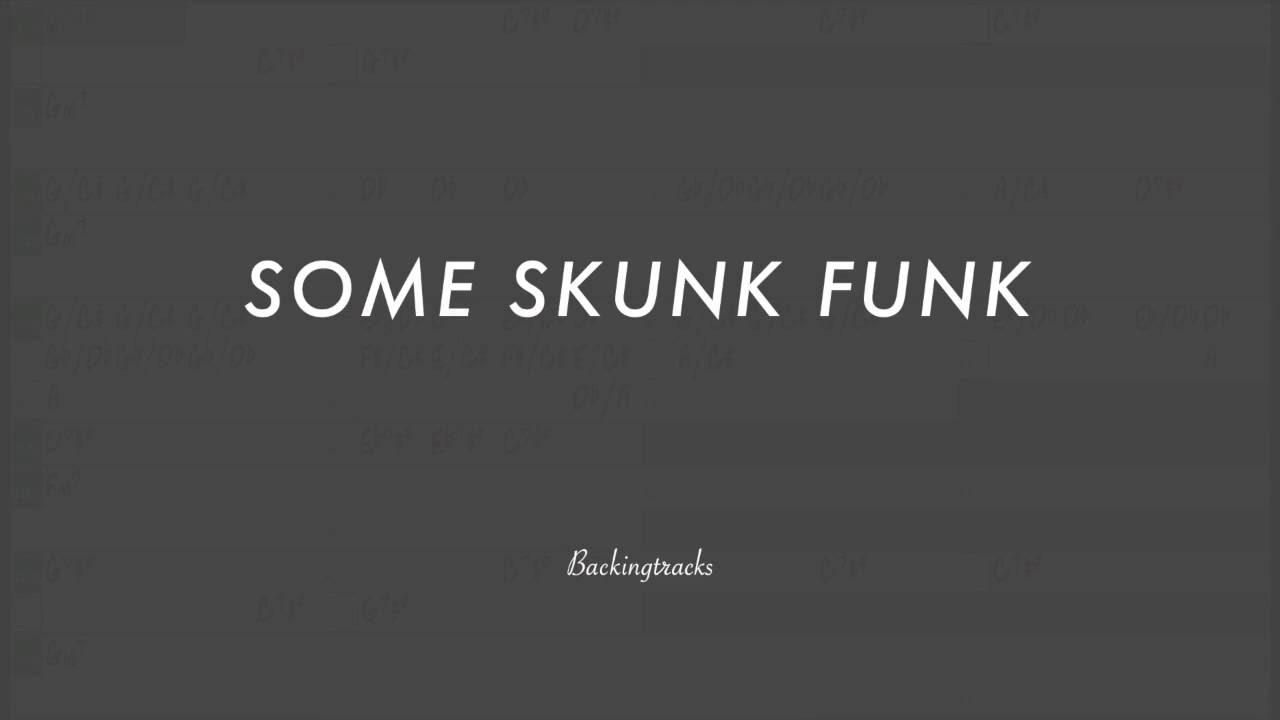 Some Skunk Funk chord progression - Backing Track (no piano) - YouTube