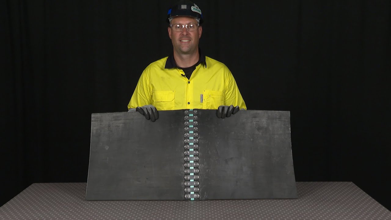 Flexco® Bolt Solid Plate Fastener Installation - YouTube