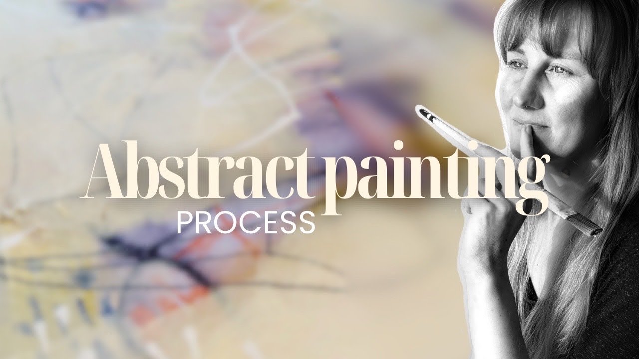Abstract Painting Process | Slow Art with Chill Jazz Music - YouTube
