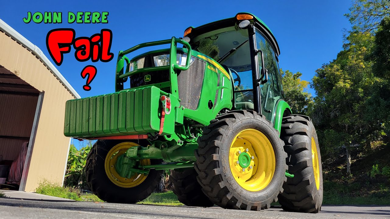 FAIL ? John Deere 4066R axle venting issue. - YouTube