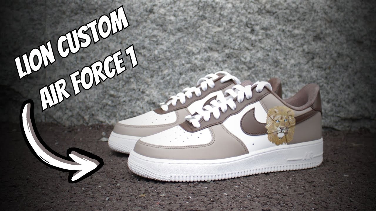 Lion Custom Air Force 1 Tutorial - YouTube