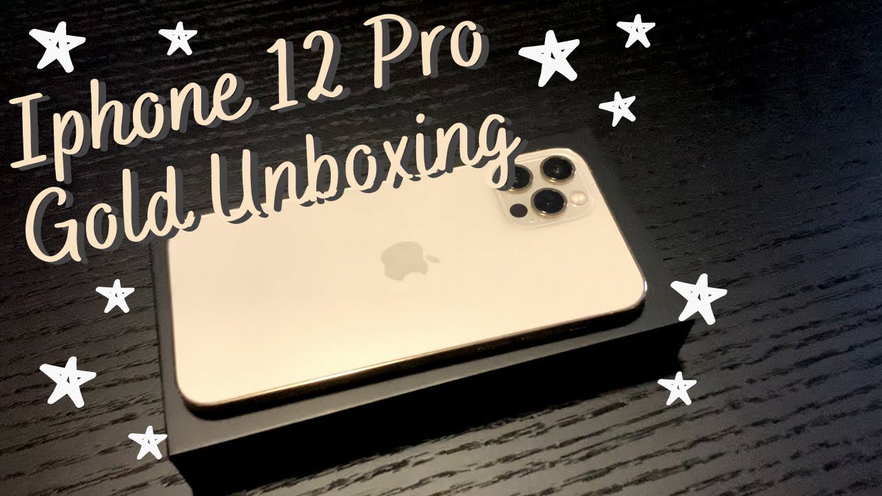 Iphone 12 Pro Gold Unboxing - YouTube