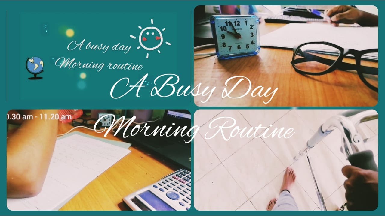 Morning Routine ️ | A Busy Day 🥤🍂 Study Vlog Series 📚 ️ - YouTube