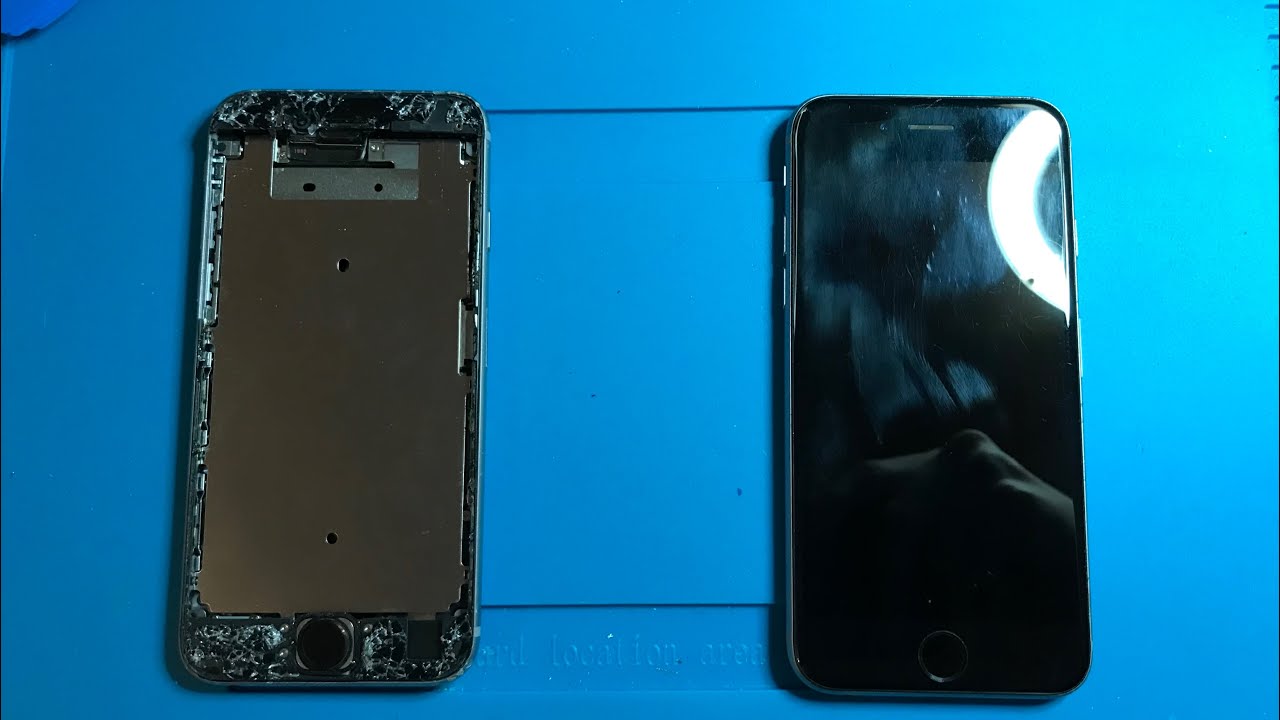 Restoring destroyed iPhone 6s- full logic board swap - YouTube