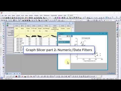 Graph Slicer part 2 - Numeric/Date Filters - YouTube