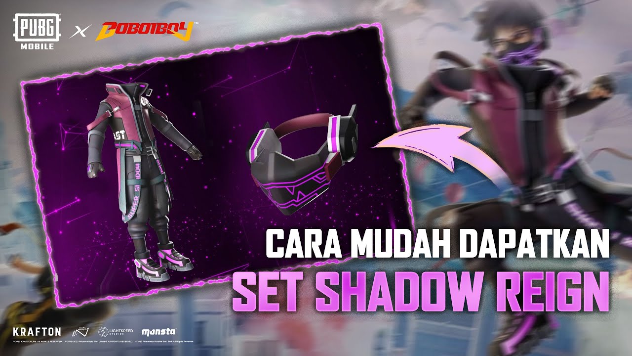 Cara Mudah Dapatkan Set Shadow Reign | PUBG MOBILE x BoBoiBoy - YouTube