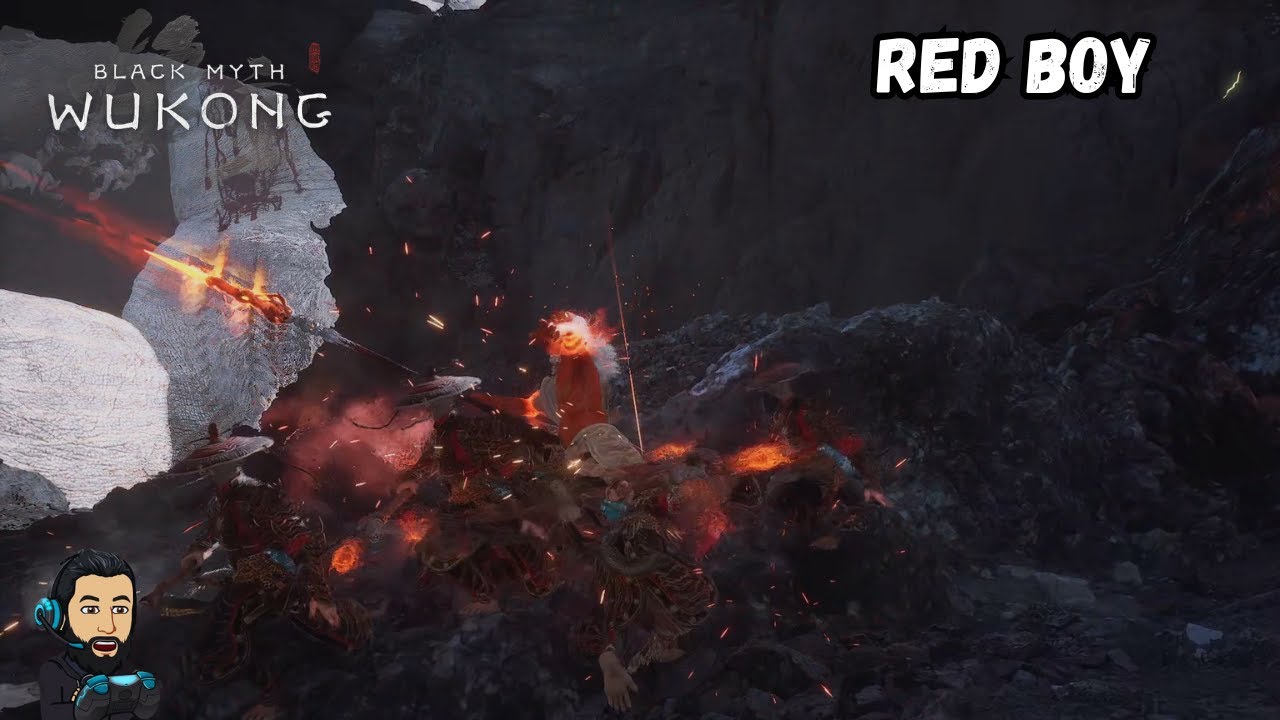 BLACK MYTH WUKONG - RED BOY Boss Fight [no commentary] - YouTube