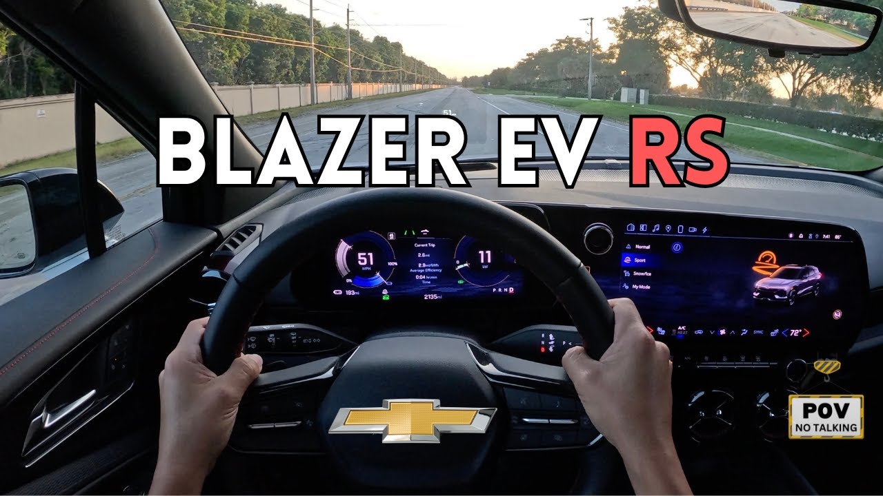 2024 Chevrolet Blazer EV RS POV: Silent Test Drive Experience - YouTube