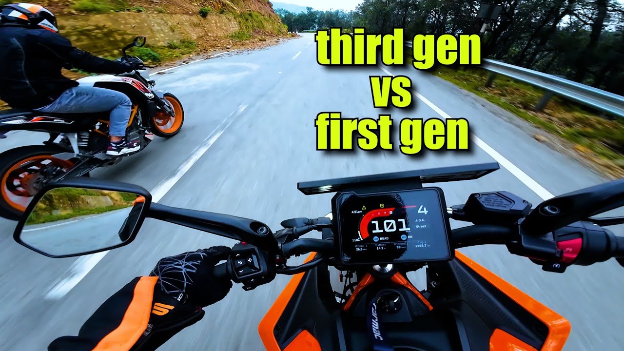 Today's sunday ride was brutal | 1st gen ktm duke 390 vs 3rd gen duke ...