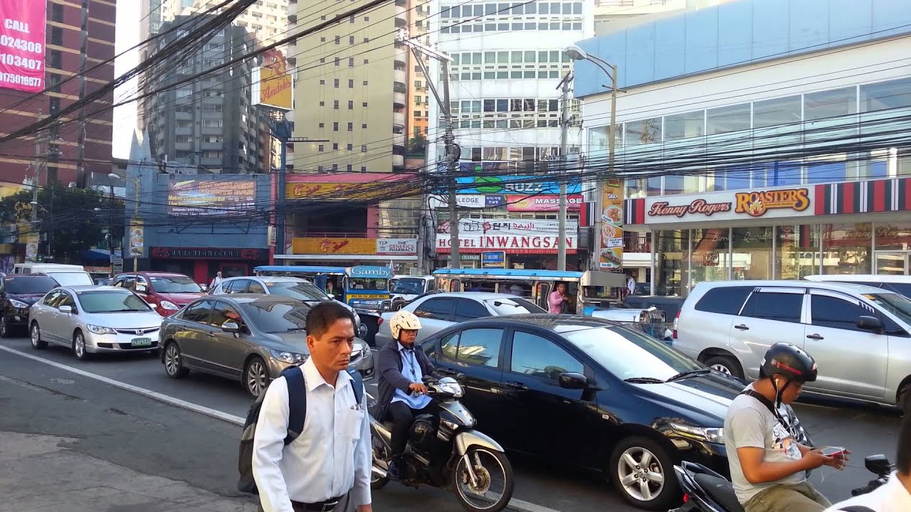 Rush hour in Makati, Philippines - YouTube