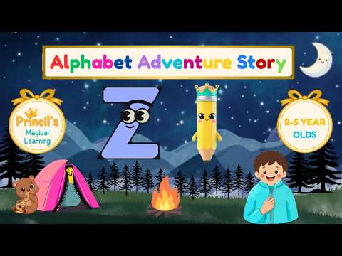 Learn ABC | Letter Z | Z for Zip ⛓| Alphabet Story with Princil | Calm Learning for Toddlers