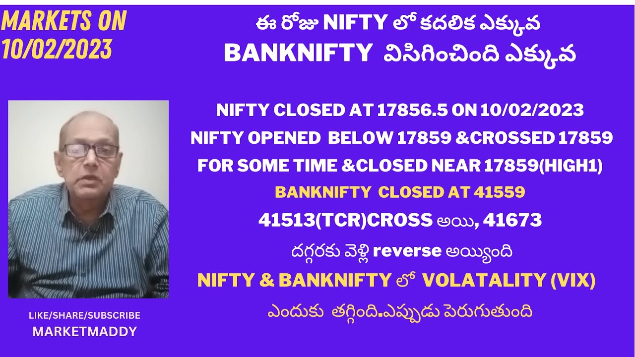 10th FEB 2023 NIFTY & BANK NIFTY PERFORMANCE.POST MARKET ANALYSIS WITH ...