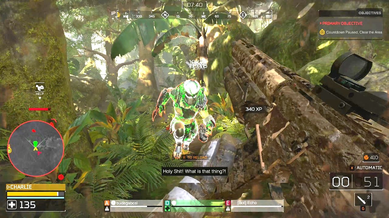 Predator Hunting Grounds I save the bot AI from predator put predator ...