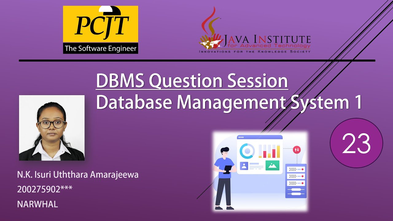 Data Base Task 23 | DBMS Question Session | 1st Year | Java Institute| Isuri Uththara - YouTube