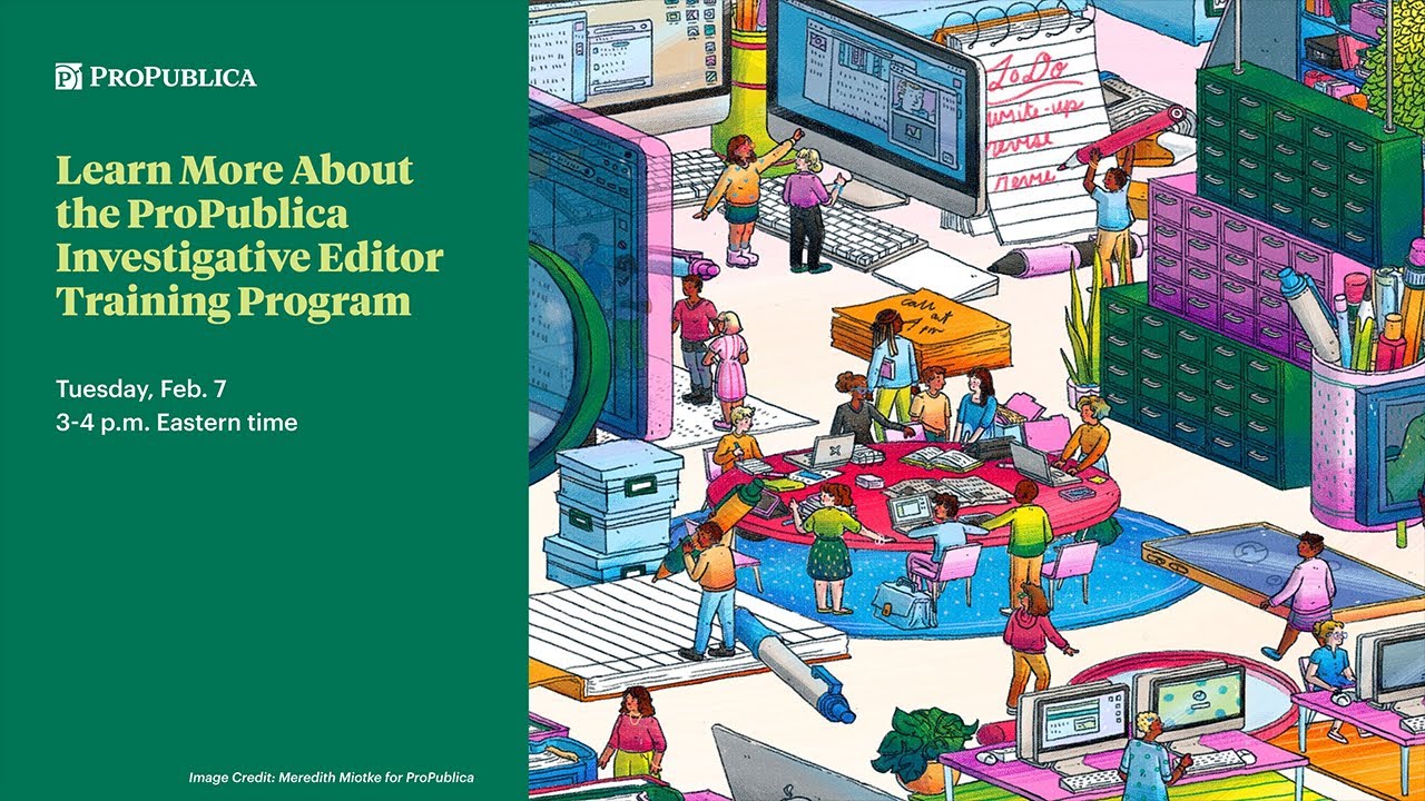 Learn About ProPublica's Investigative Editor Training - YouTube