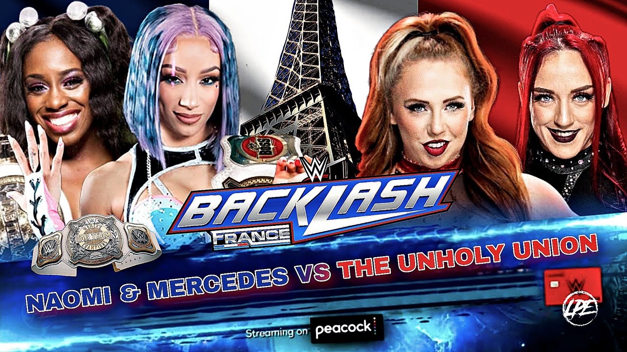 WRESTLEMANIA BACKLASH NAOMI & MERCEDES MONE VS THE UNHOLY UNION WWE ...
