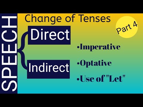 Direct &indirect Part 4 Imperative & optative and use of Let By Passion ...