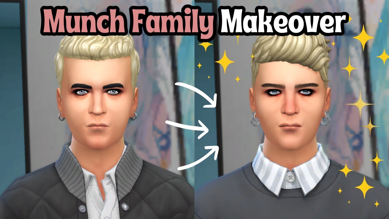 Giving The Munch Family the Makeover They Deserve 🖤 | The Sims 4 EA ...