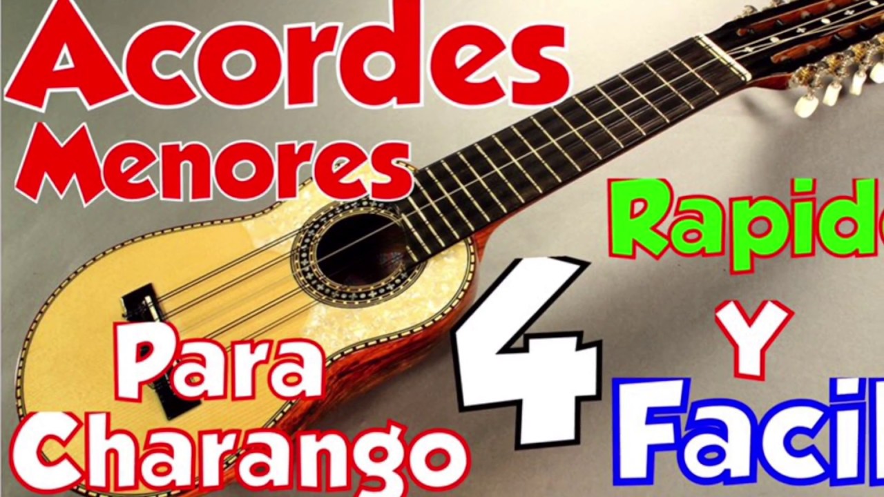 acordes menores para charango rápido y fácil (FA menor) - YouTube