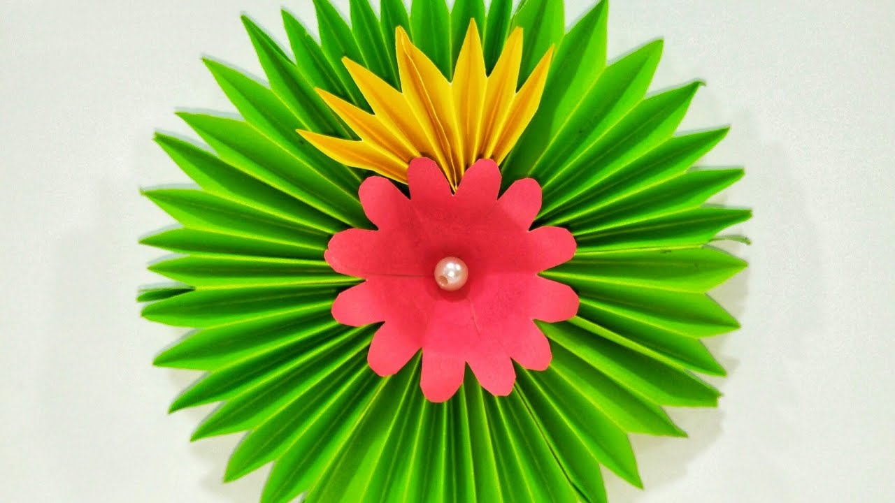 কাগজের ফুল / paper flowers / kagojer ful / easy diy origami /sonjoy ...