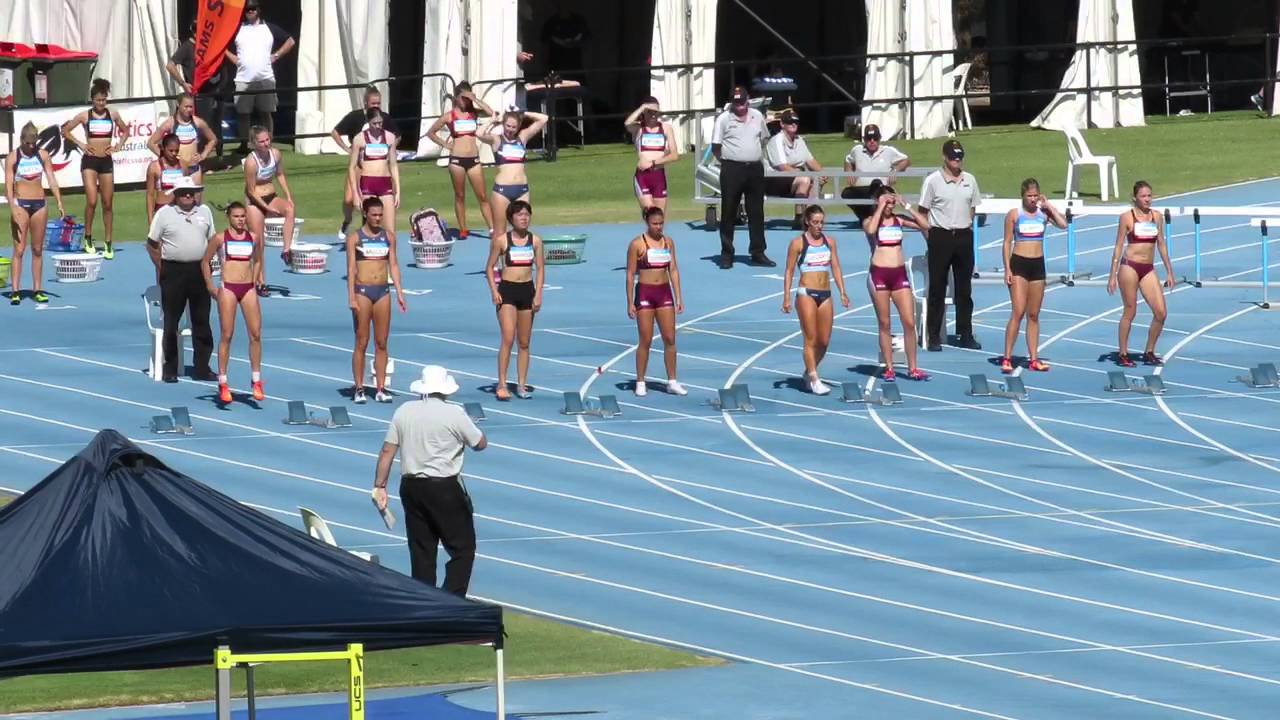 100M H2 U20W Sam Geddes 12.08 -1.7 2016 Australian Junior Championships ...