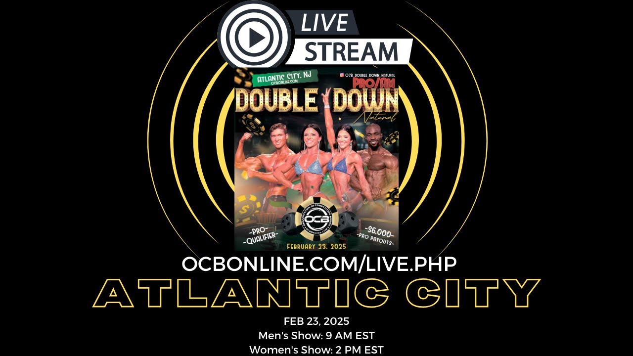 OCB Double Down Natural (2025) - Amateur Men's Bodybuilding & Men's ...