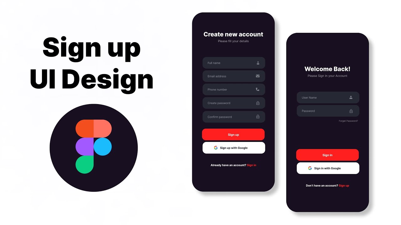 Figma Sign Up UI Design | Beginner Tutorial (2025) - YouTube